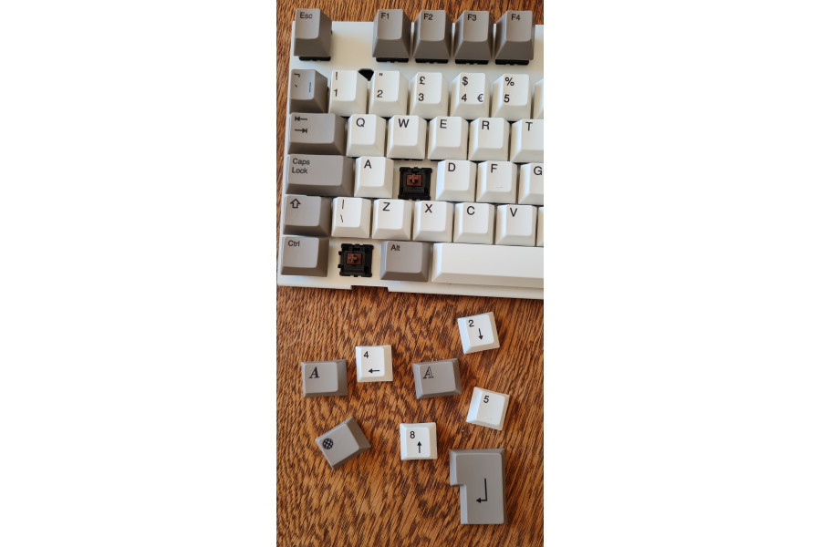 Amiga 105-key ISO Cherry profile keycaps set for mechanical PC keyboards