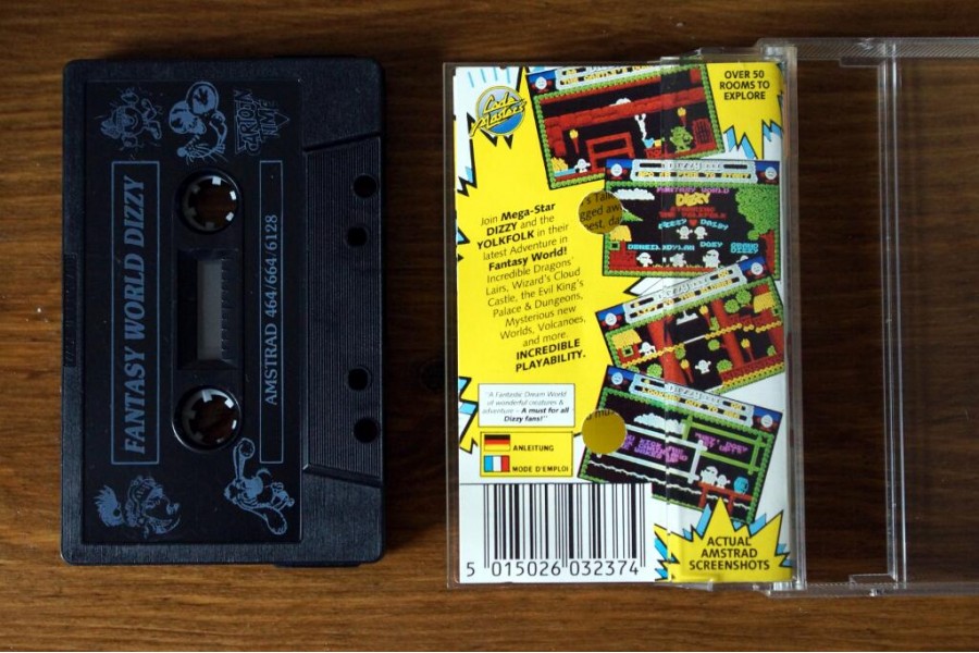 Fantasy World Dizzy Amstrad CPC 464 664 6128 - Code Masters - cassette game